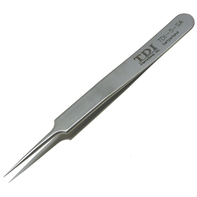 High Precision Swiss Tweezers with Very Fine Tips – TDI International Inc